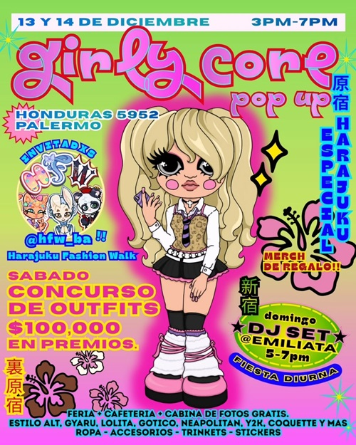 Girly Core, un evento especial de moda harajuku en Palermo